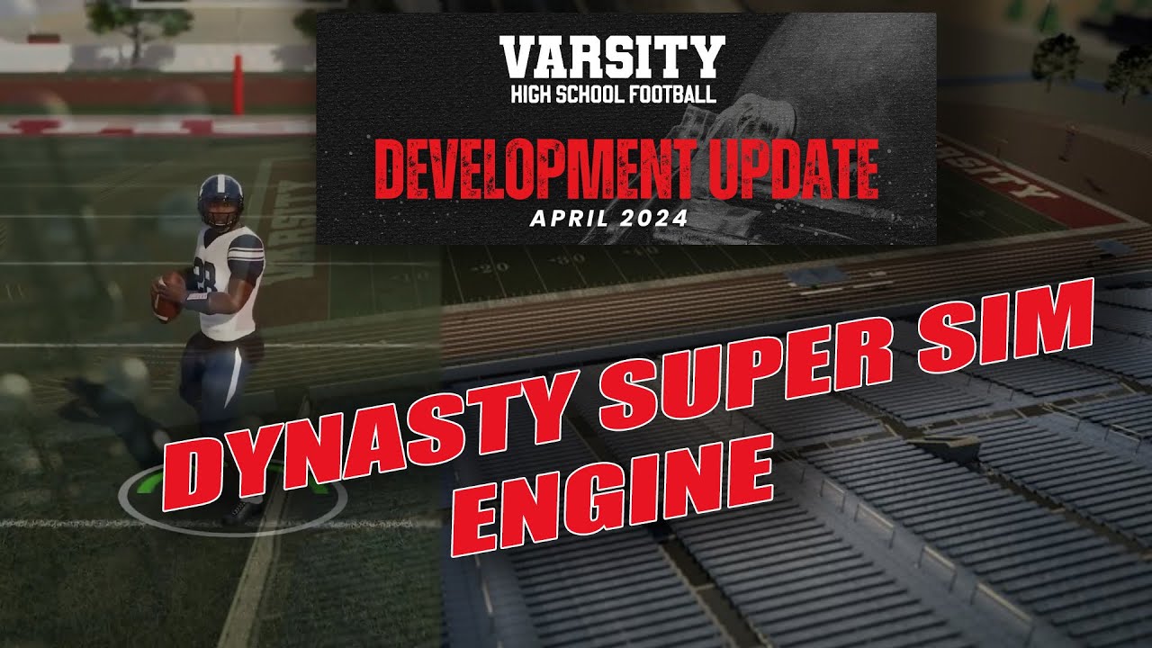 Varsity high school football video game | APRIL Dev. UPDATE! - YouTube