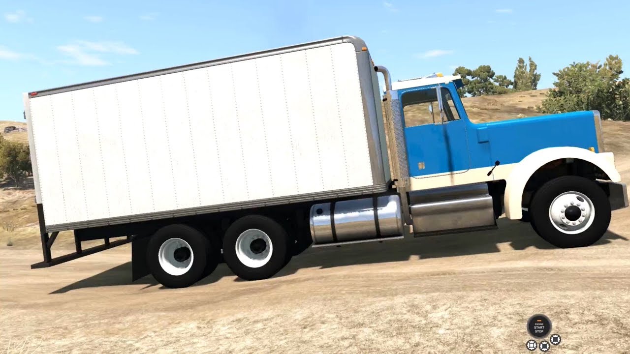 BeamNG Drive - Box Truck on the Dirt Roads of the Remastered Small ...