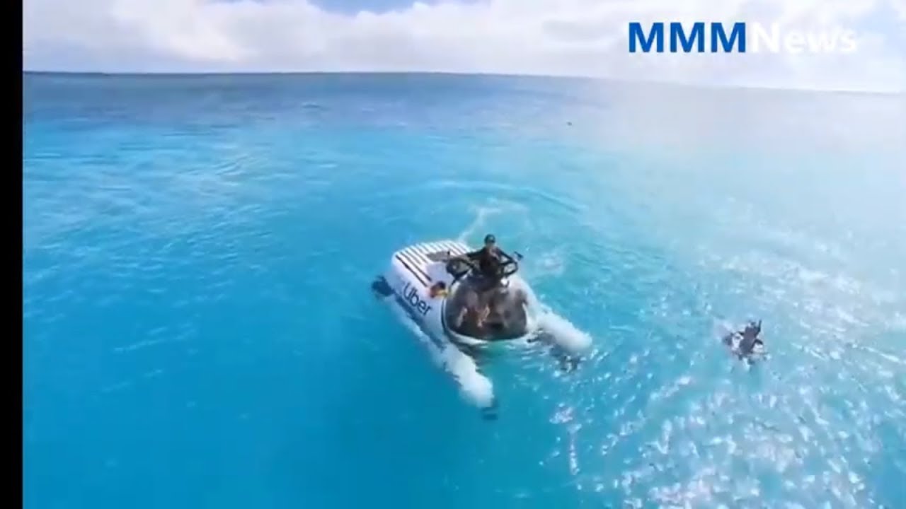 World news | Not content with the roads, Uber goes underwater - YouTube