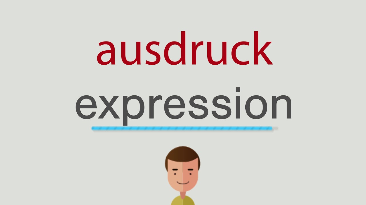 Wie heißt ausdruck auf englisch - YouTube