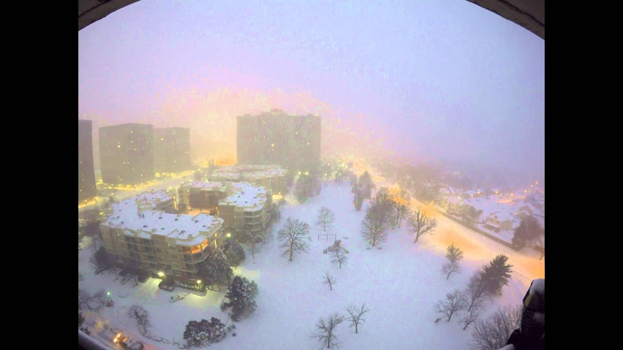 January 2016 Washington DC area Blizzard Time Lapse - YouTube