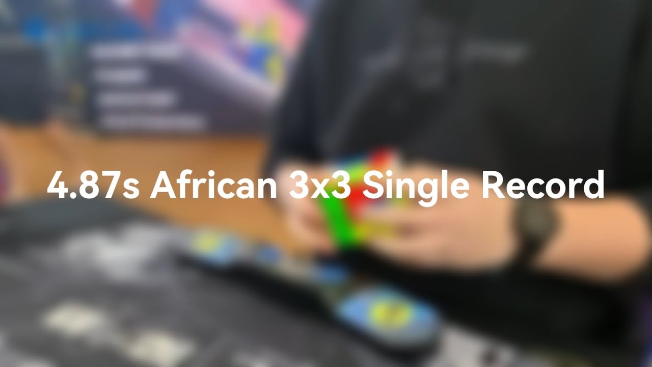 GANCUBE - Daniel Rush 4.87s AfR 3×3 Single & 6.97s AfR 3×3 Average - YouTube