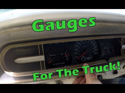 F100 Crown Vic Swap Gauge Cluster Installation - YouTube