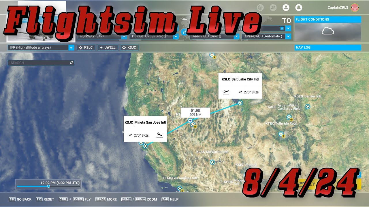 Flightsim Live 8/4/24 - YouTube