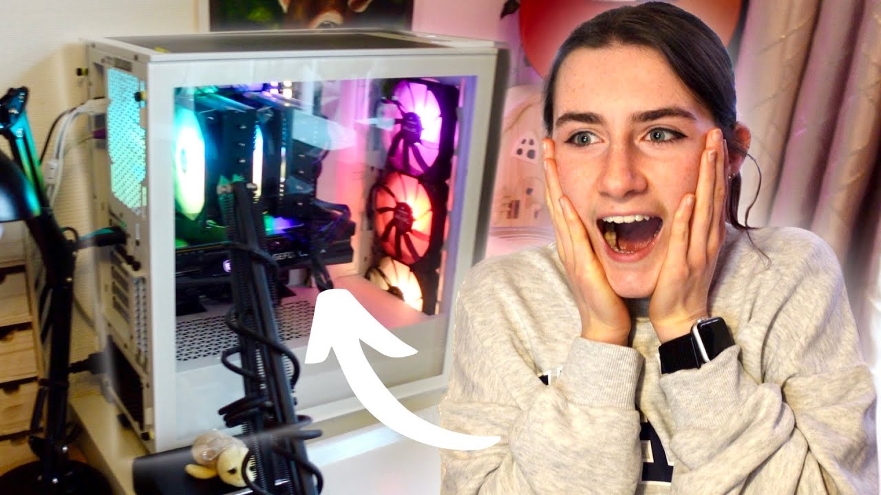 Building Myself a Custom Gaming PC 🌸 *with rainbow lighting* - YouTube
