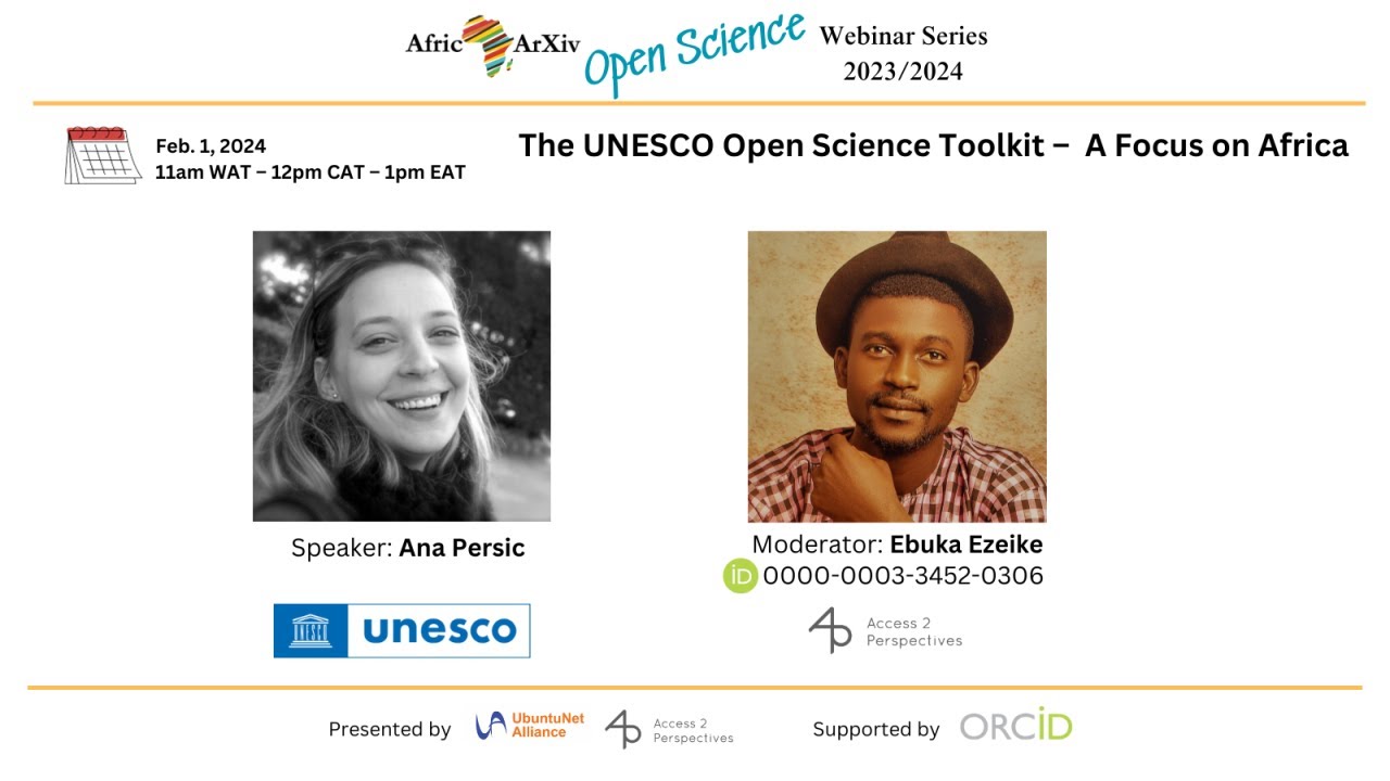 The UNESCO Open Science Recommendation & Toolkit - A Focus on Africa - YouTube