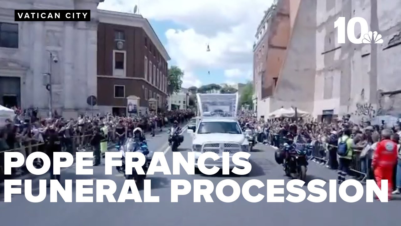 Pope Francis funeral procession - YouTube