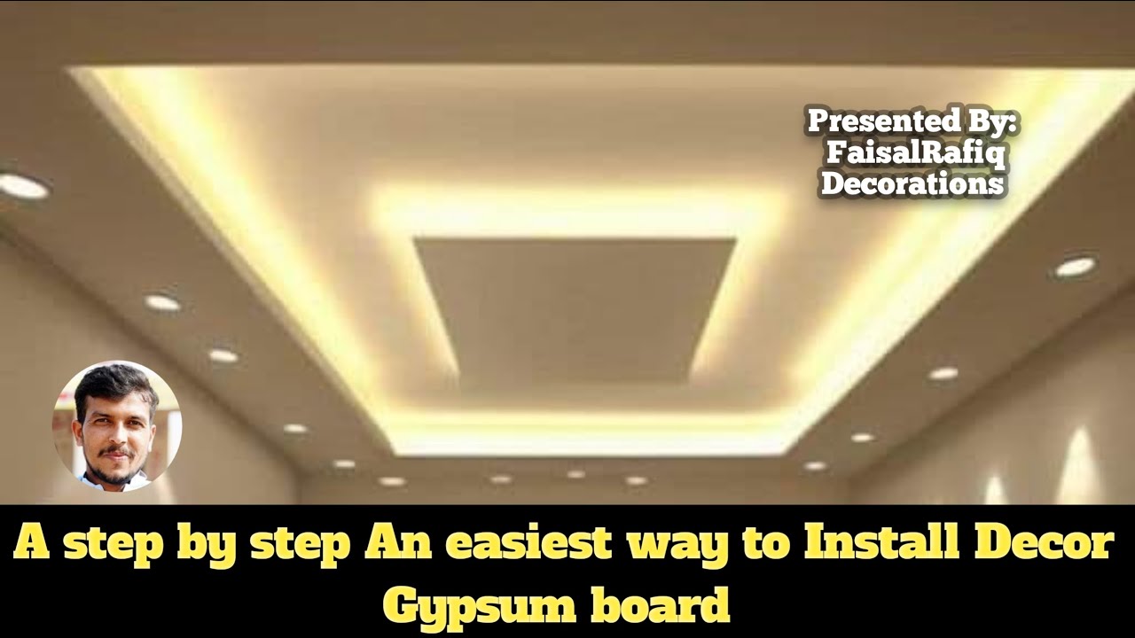 A New And Easy Way To Install Gypsum Board Decor | Presented by ...