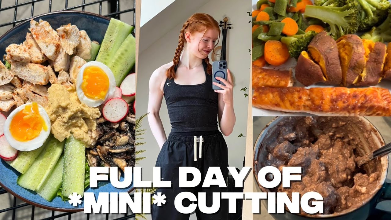 2370 cal MINI CUT DIET - What I Eat In a Day In A Calorie Deficit To ...