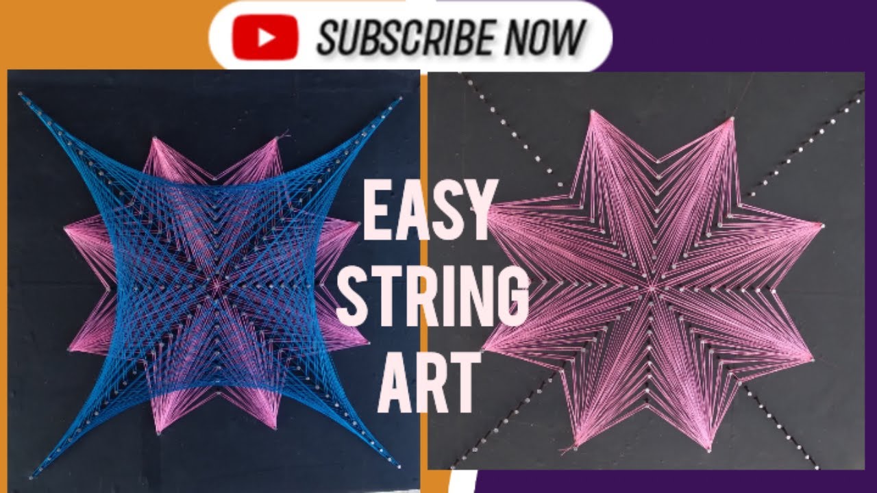 string art, Art and Craft DIY - YouTube