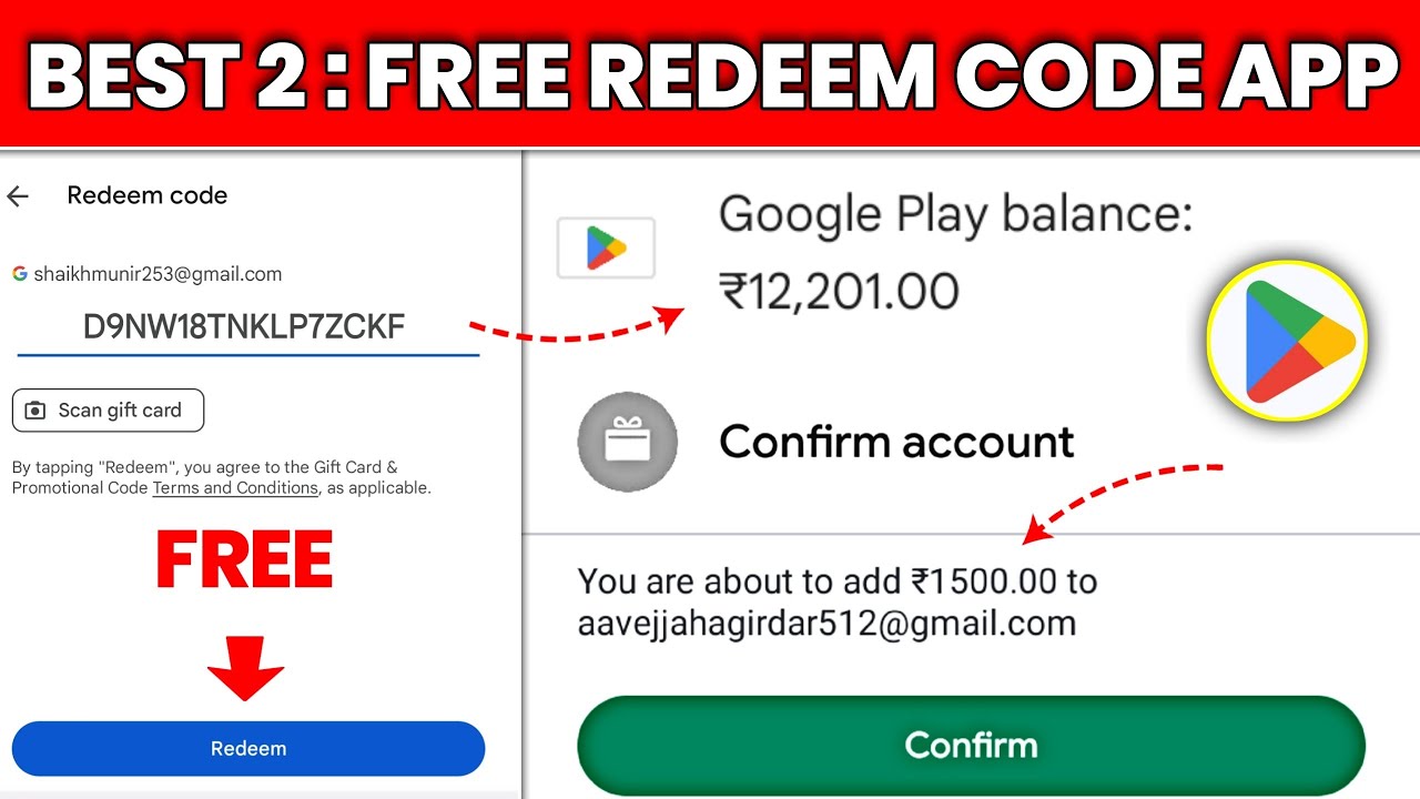 Best 2 - Free Redeem Code App | Free redeem code | How to get free ...