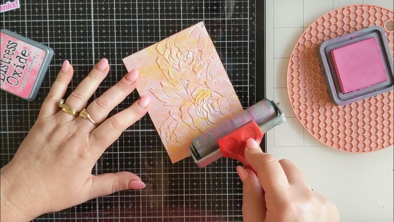Another Embossing Folder Technique For You! - YouTube