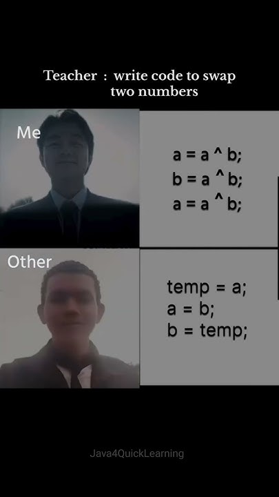 Swap two numbers without using third variable in java #java #program # ...