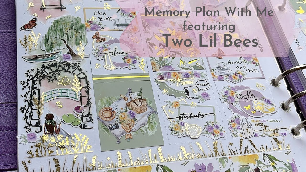 Memory Plan With Me ft Secret Garden by Two Lil Bees | A5 Wide Rings ...