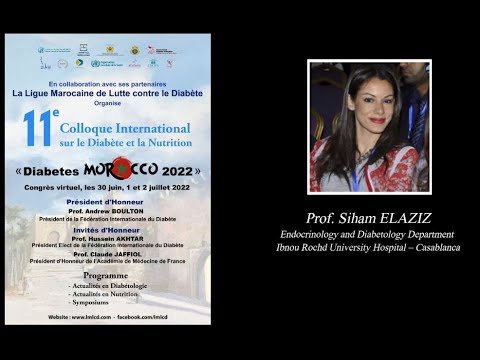 Ligue Marocaine de Lutte contre le Diabète. Prof Siham ELAZIZ - YouTube