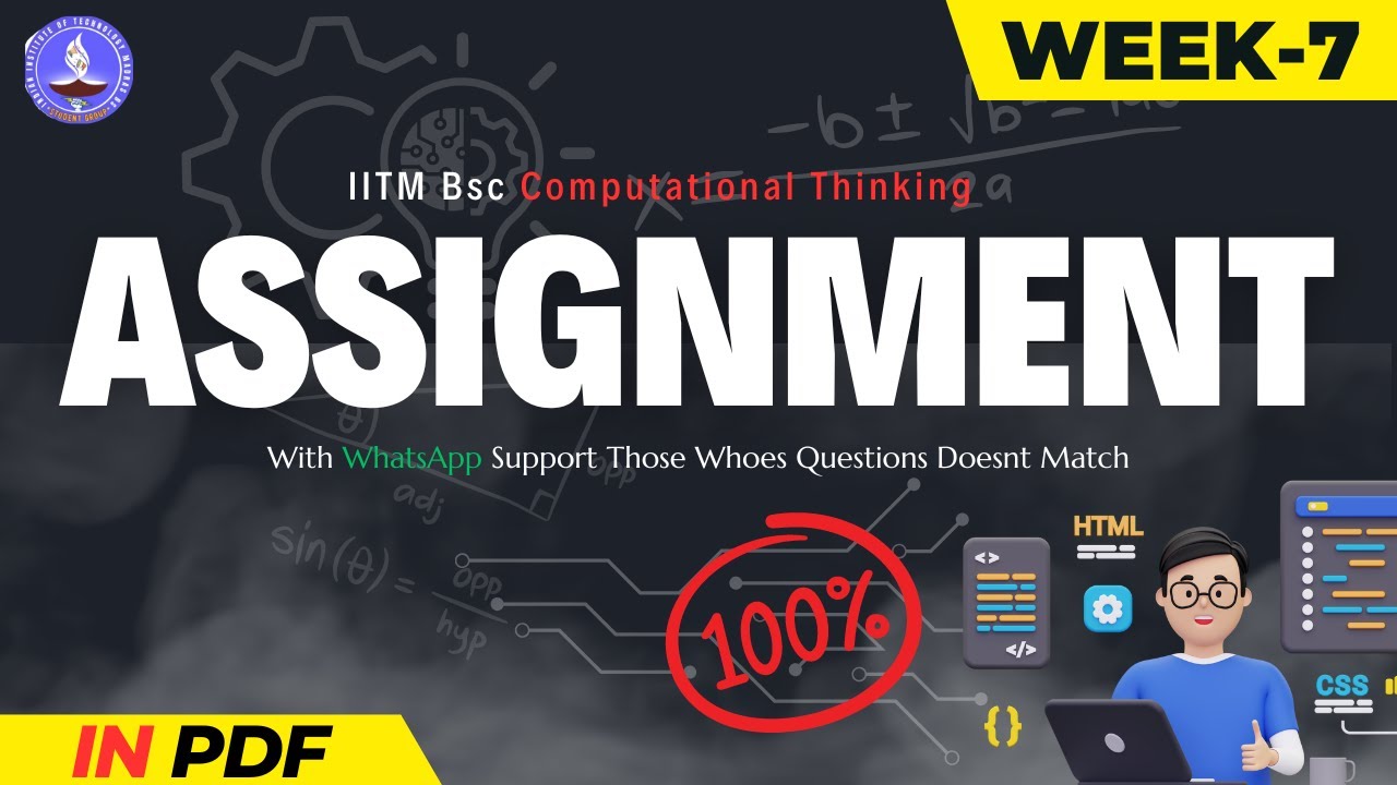 Graded Assignment Week 7 IIT Madras CT And Statistics Answers July 2023 ...