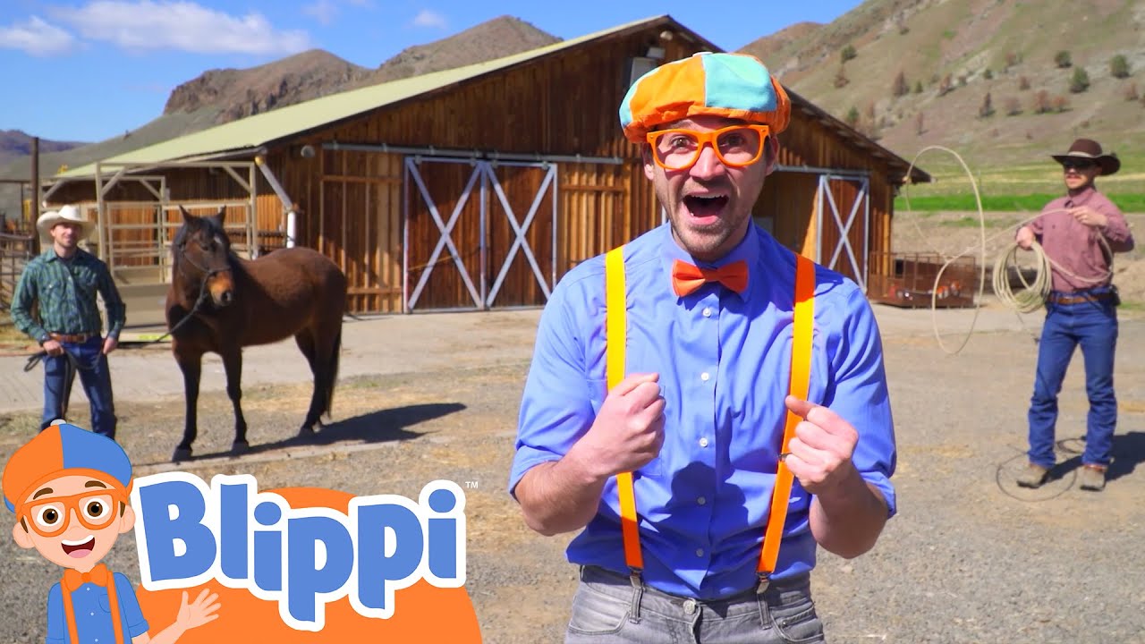 Blippi Visits a Ranch! | Animals for Kids | Fun and Educational Videos ...