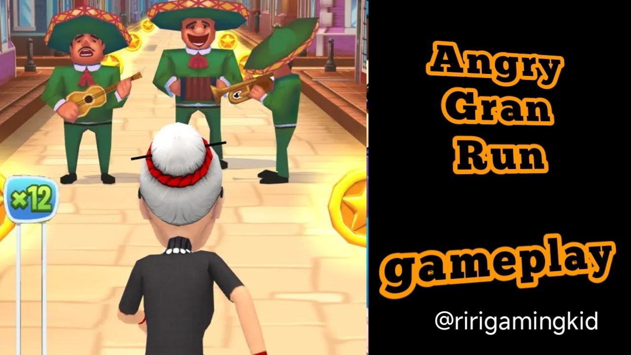 Angry gran Run | Endless running game - YouTube