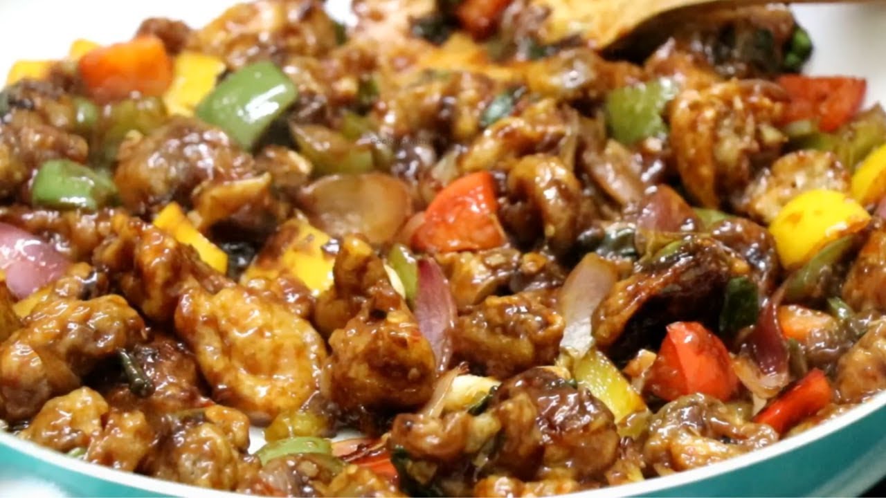 Chilli Mushroom Recipe – Chilli Mushroom Dry – Chinese Chilli Mushroom ...