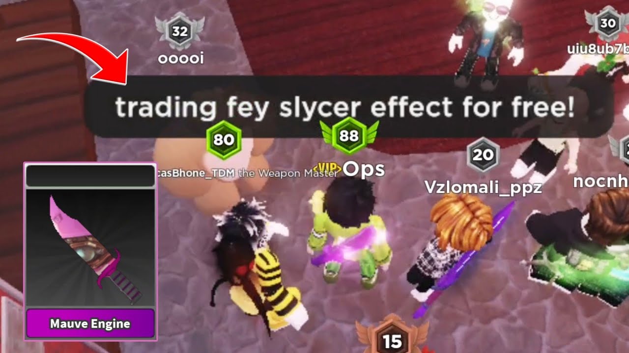 Trading Fey Slycer EFFECT For FREE PRANK on Trading Server | Survive ...