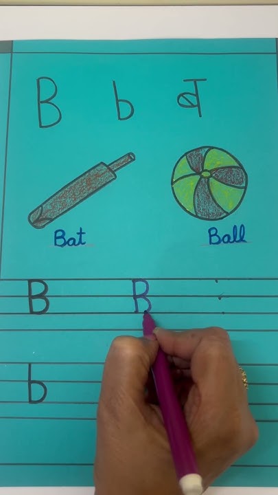 Learn to Write- B Alphabet #learnwriting #phonics #shorts - YouTube