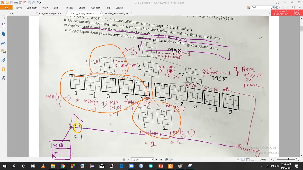 Game Theory alpha beta Pruning AI final Review by Tahsin Mostafa - YouTube