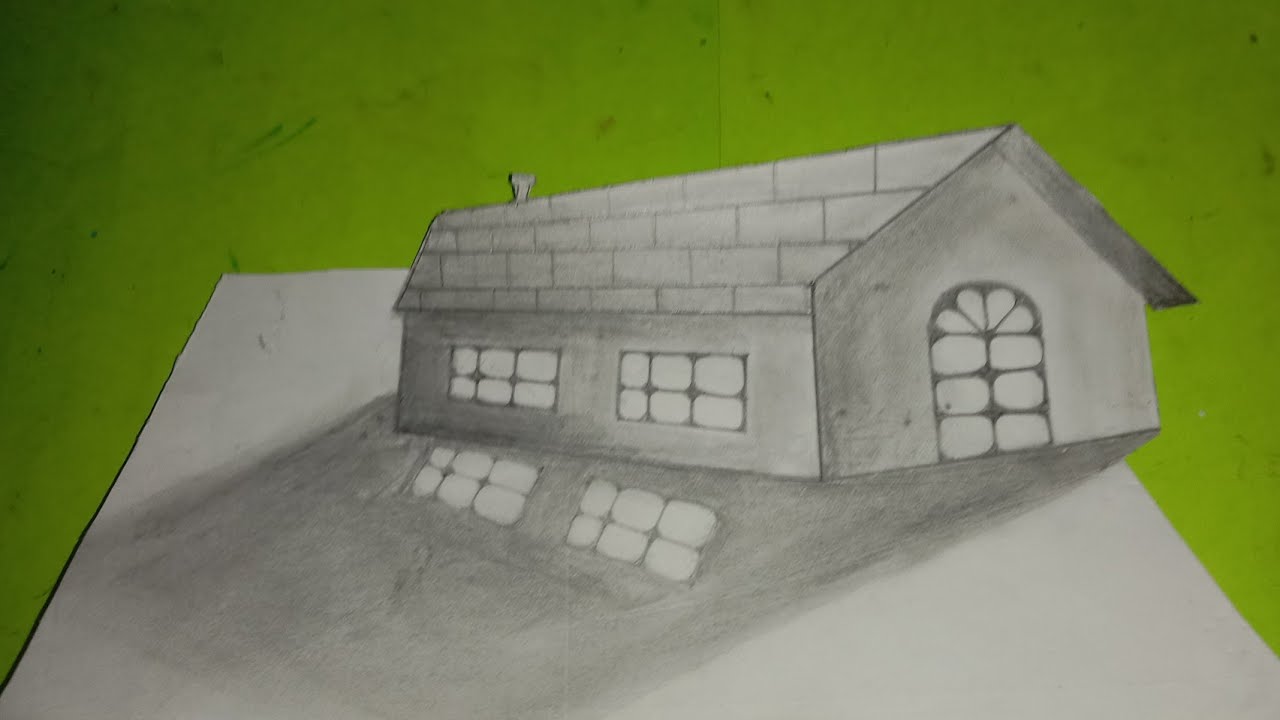 How to Draw "3d House" / Drawing with Raje and Shree. - YouTube
