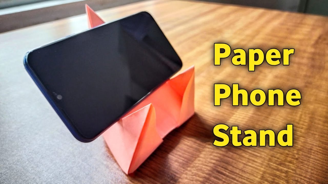 How To Make Paper Phone Stand | DIY - Phone Stand | Easy Phone stand ...