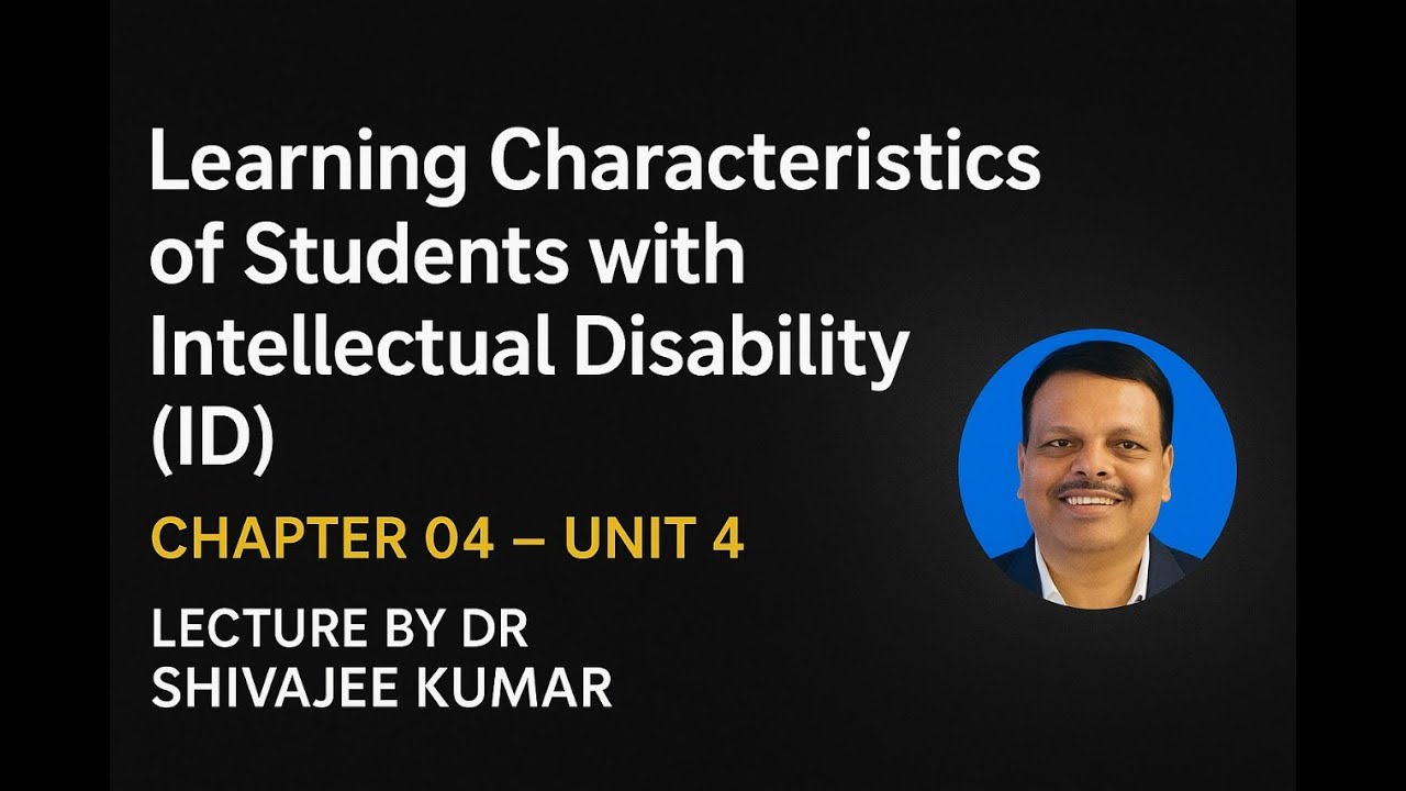 Learning Characteristics of Students with Intellectual Disability (ID ...