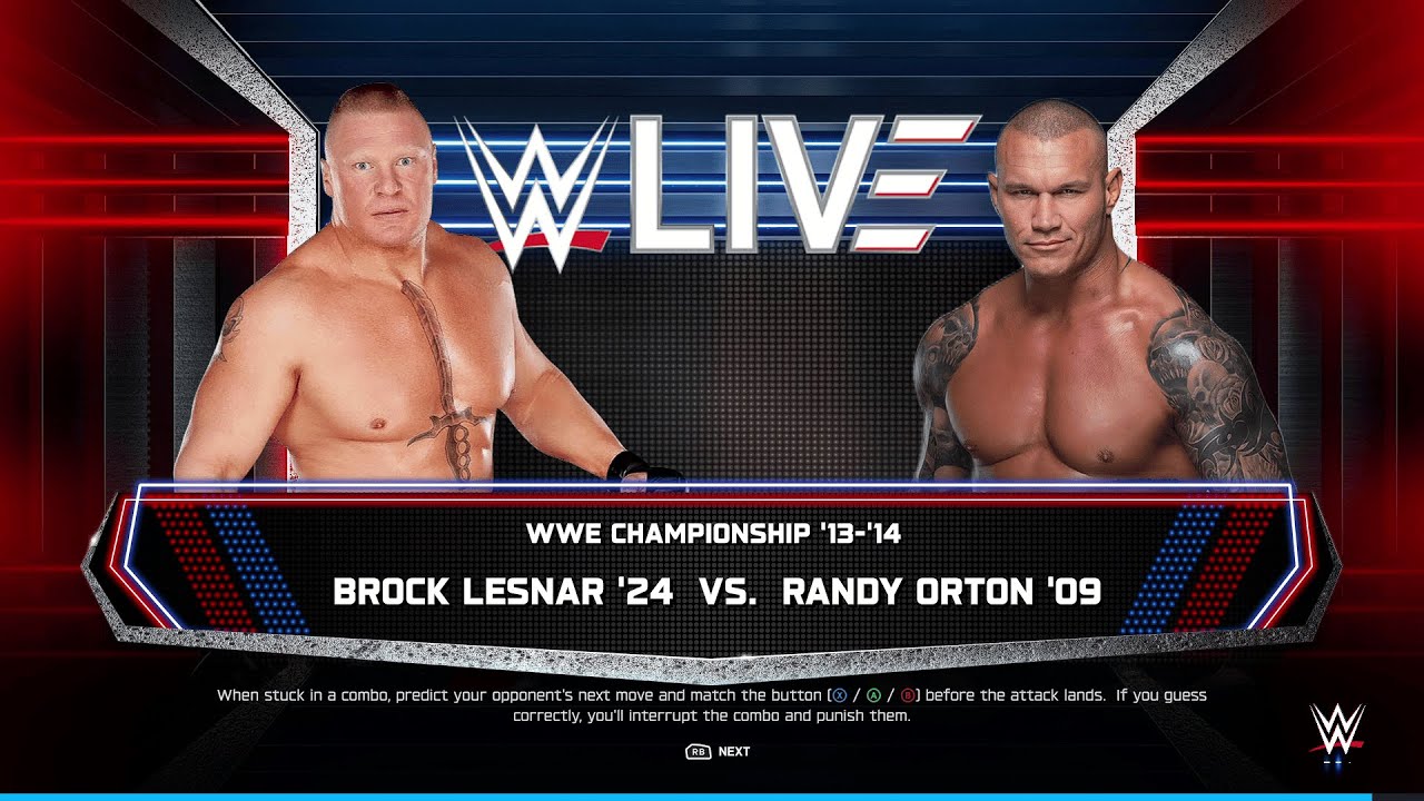 WWE 2K25 FULL MATCH - Randy Orton vs Brock Lesnar - Who Will Win? - YouTube