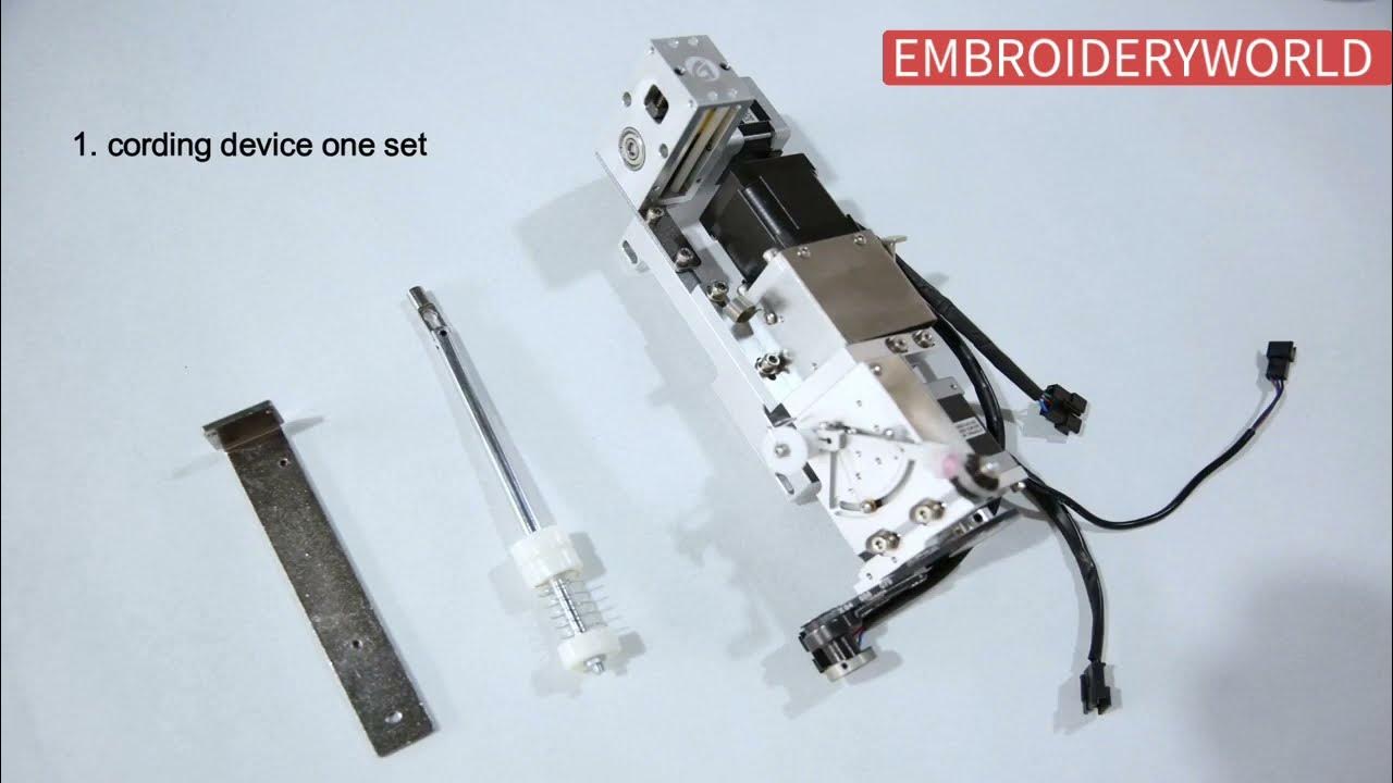 How To Easy Install Coding Device Embroidery Machine - YouTube