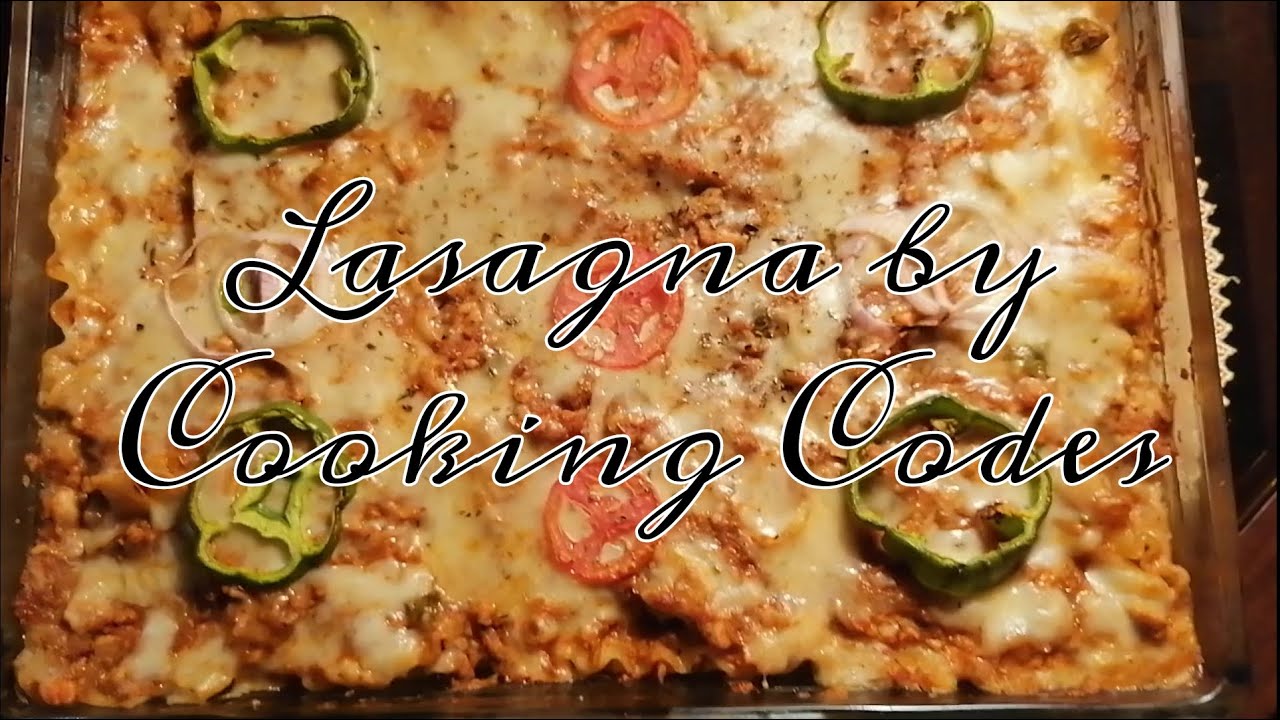 CHICKEN LASAGNE RECIPE|easy to make|Cooking Codes ep. 1 - YouTube