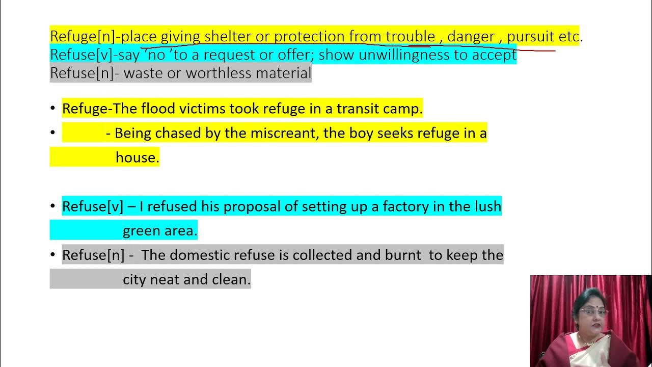 REFUGE OR REFUSE # REFUGE AND REFUSE ARE SIMILAR SOUNDING WORDS #DIFFERENCE BETWEEN REFUGE N ...