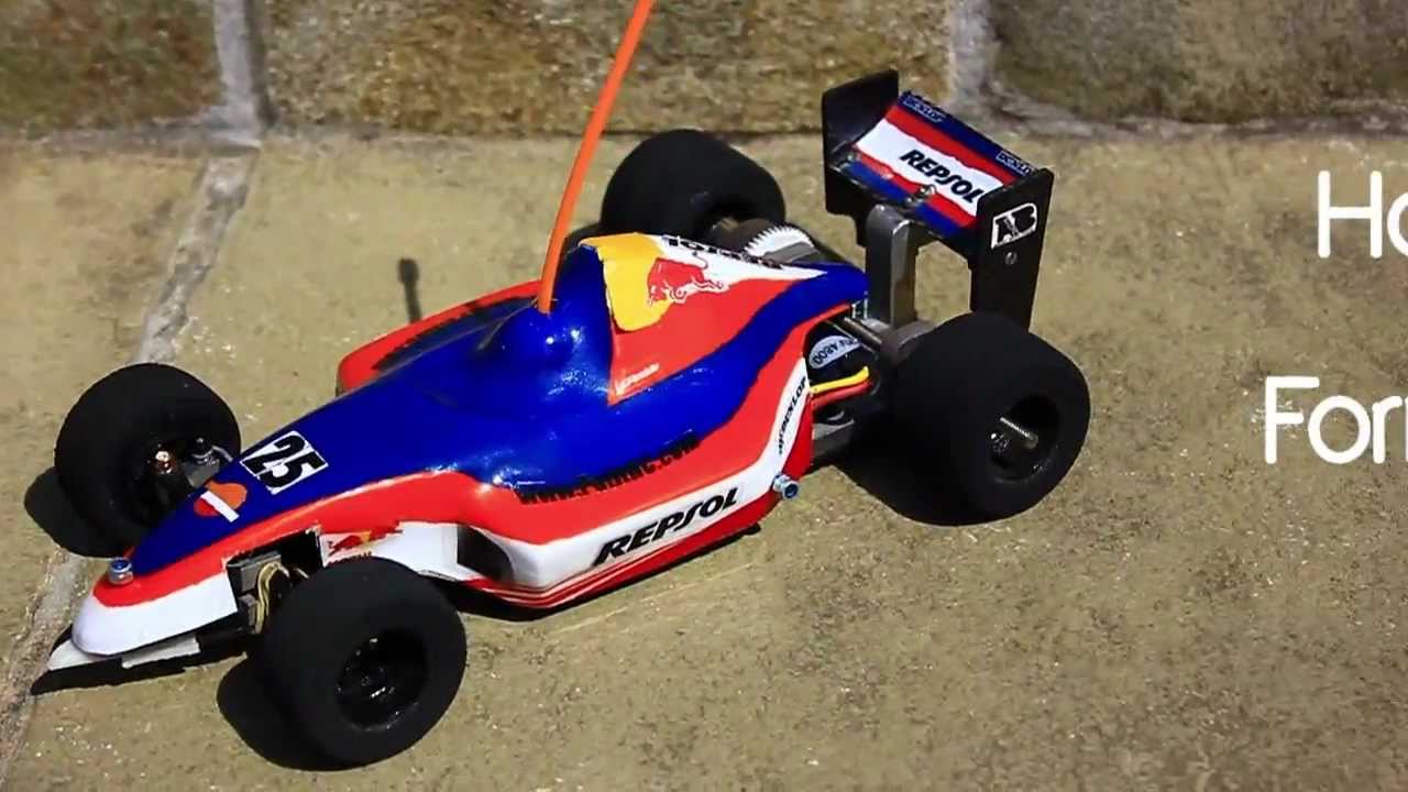 Homemade R/C car Formula 3000 1/19 - YouTube