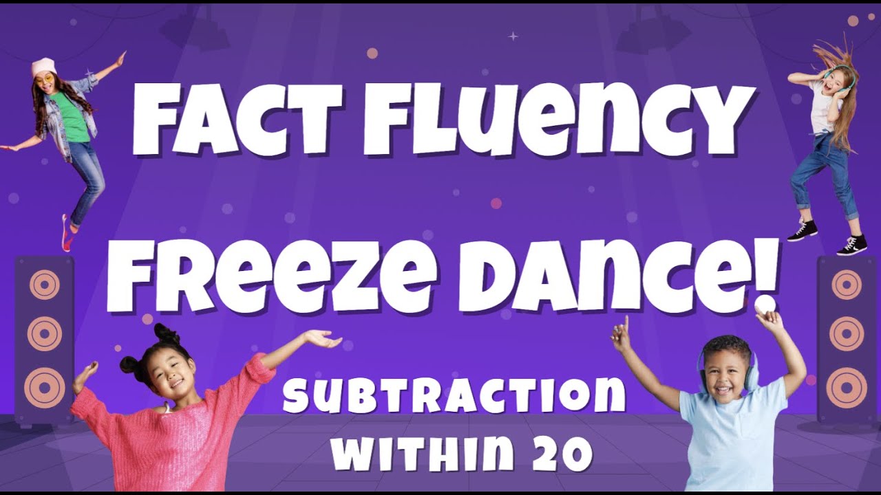 Fact Fluency Freeze Dance! Subtraction within 20 - Grade 1 & 2 Math ...