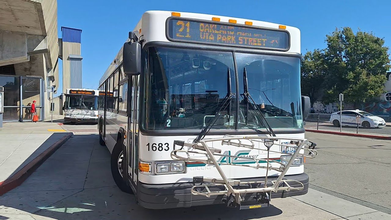 Old Route! AC Transit 2022 Gillig Low Floor 40' #1683 on Route 21 - YouTube