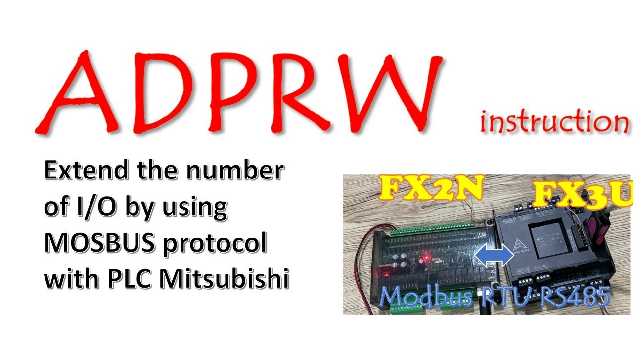 ADPRW Extend the number of I/O by using MODBUS protocol with PLC ...