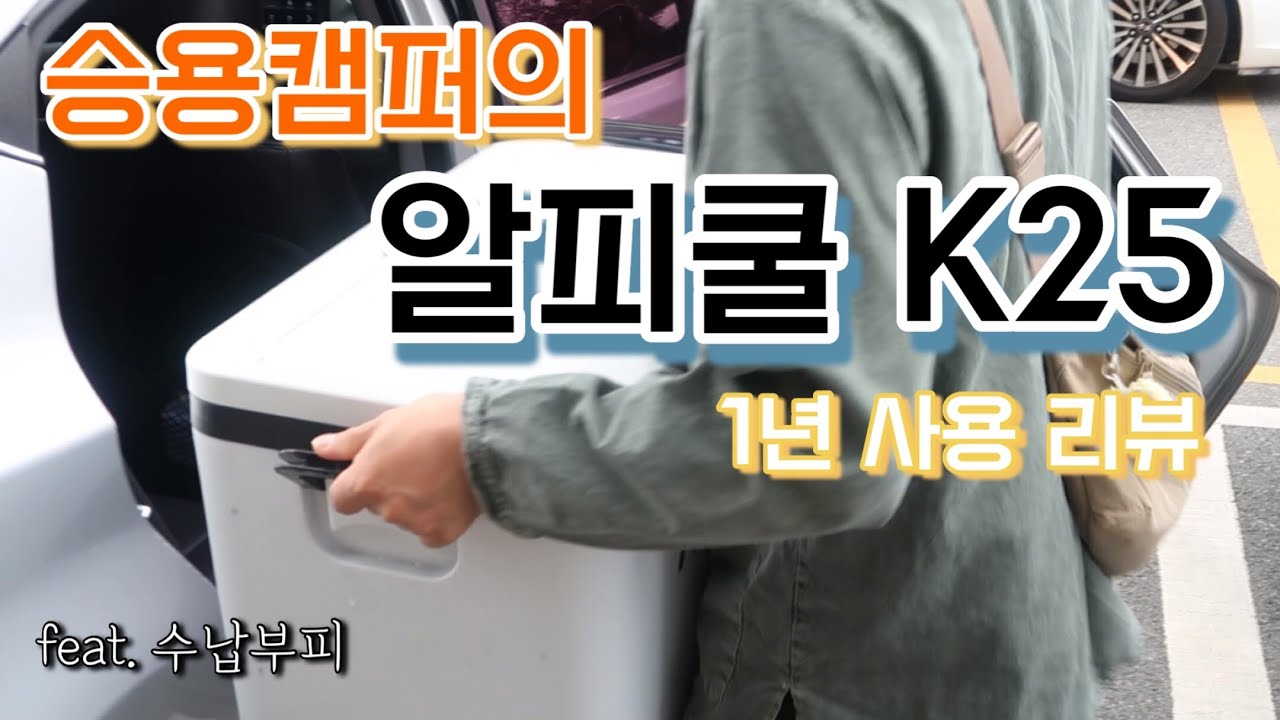알피쿨K25 승용캠퍼의 1년 사용 리뷰 / 캠핑냉장고 - YouTube