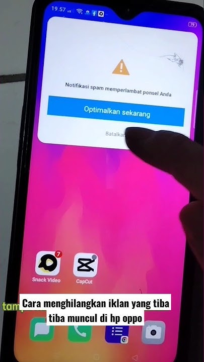 Cara menghilangkan/menghapus iklan yang tiba tiba muncul di layar hp android - YouTube