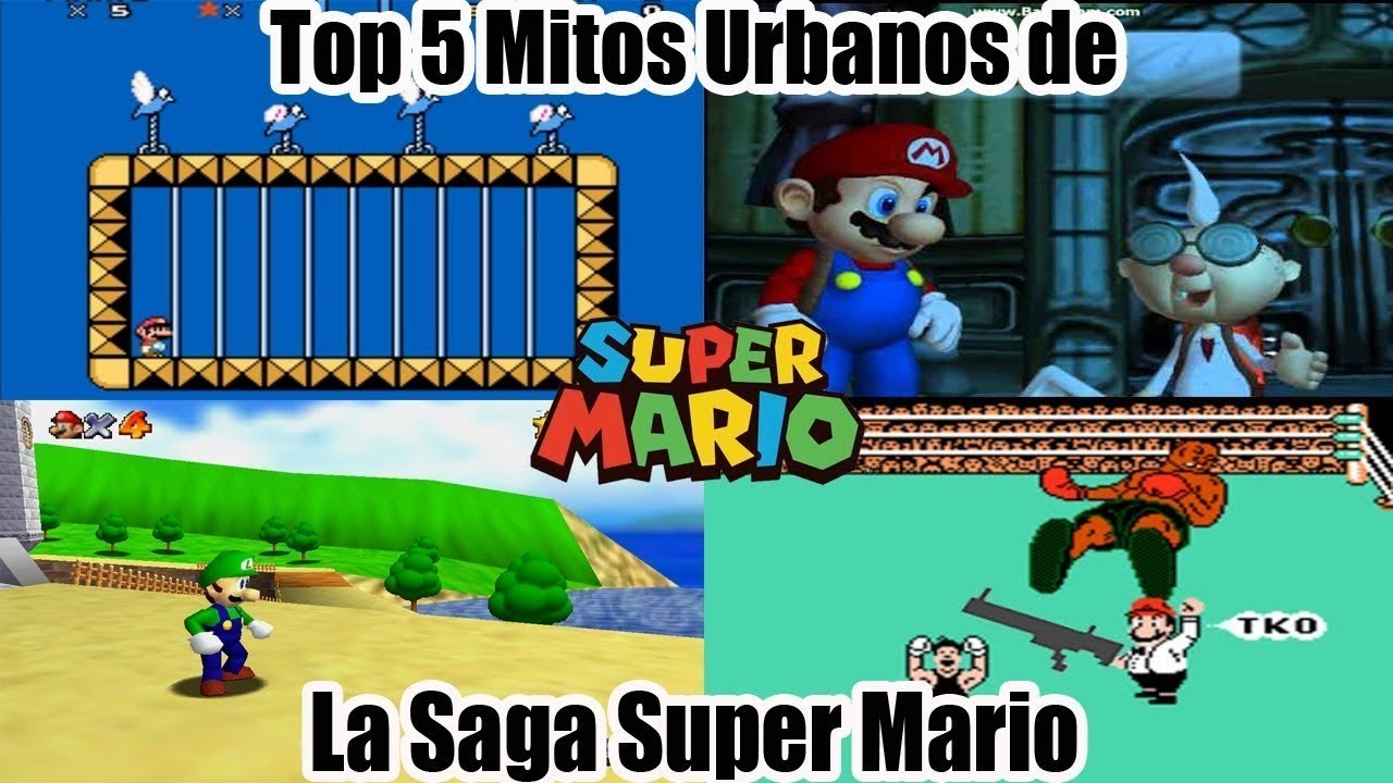 Top 5 Mitos Urbanos de la Saga Super Mario - YouTube