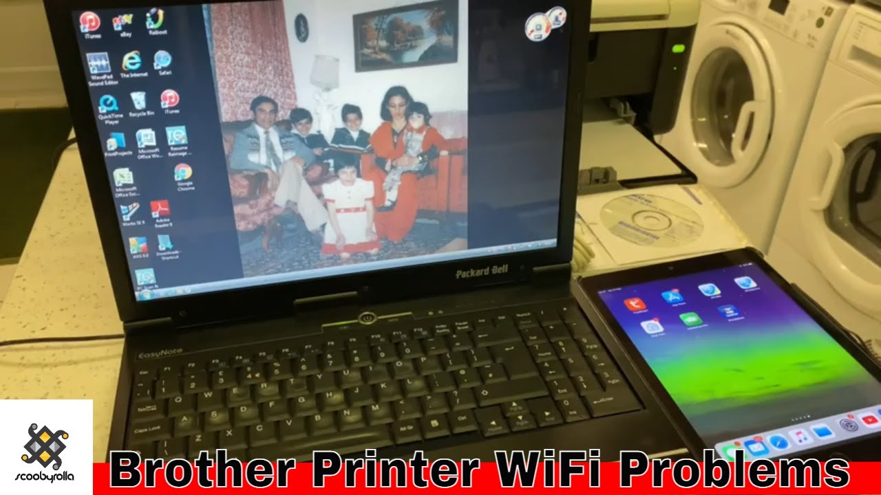 How To Connect The Brother Print To A New WiFi Router Box - YouTube