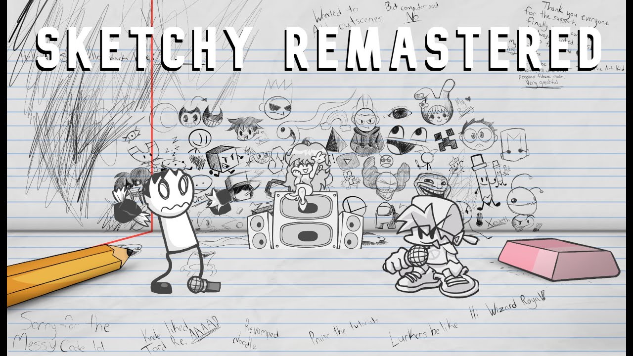 Friday Night Funkin' - Sketchy Remastered (Full Week) - FNF Mods - YouTube