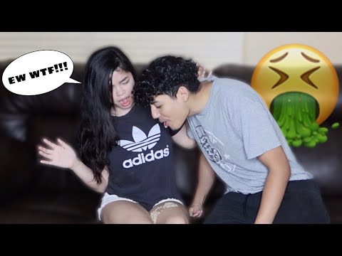 EXTREME THROW UP PRANK ON GIRLFRIEND!! *SHE FREAKS OUT*