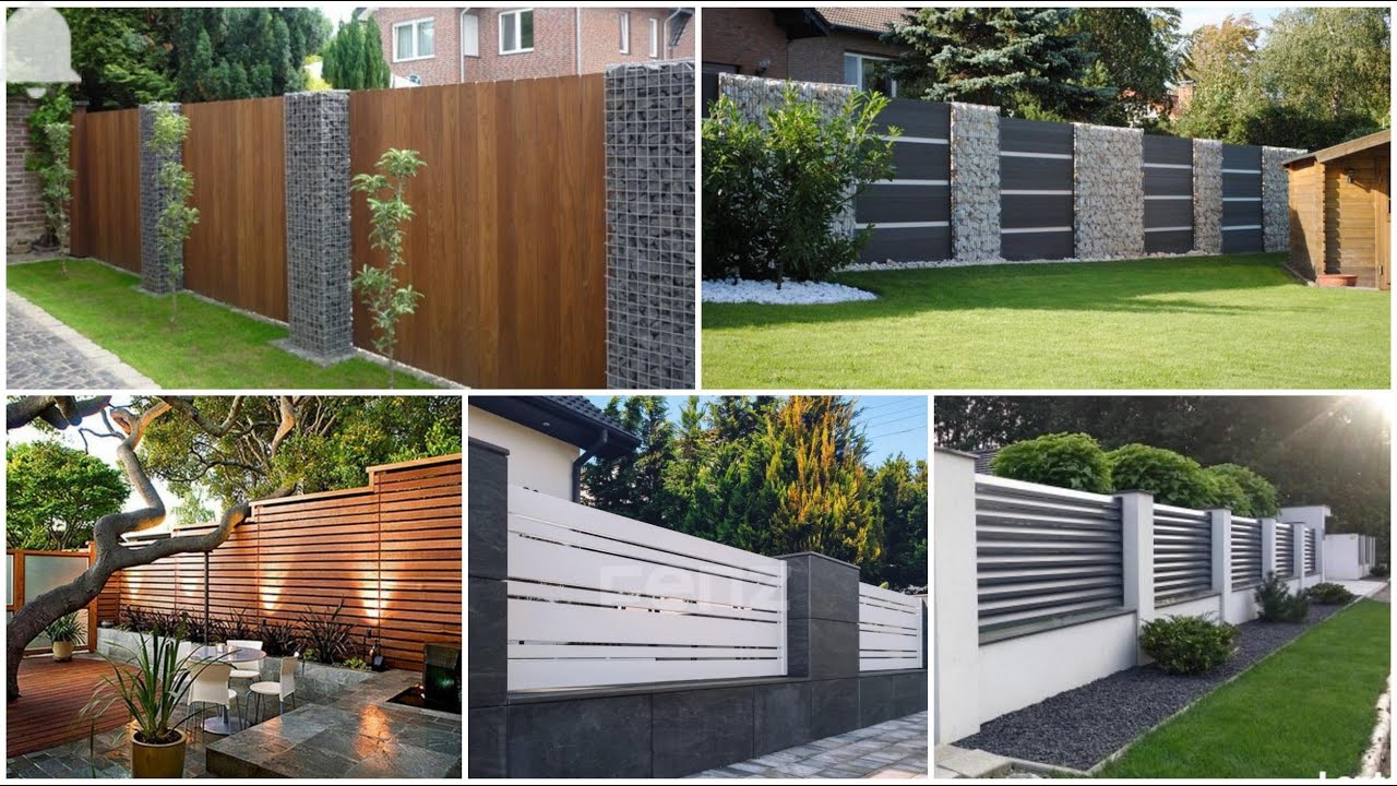 Boundary wall design with gate | house boundary wall | house front wall ...