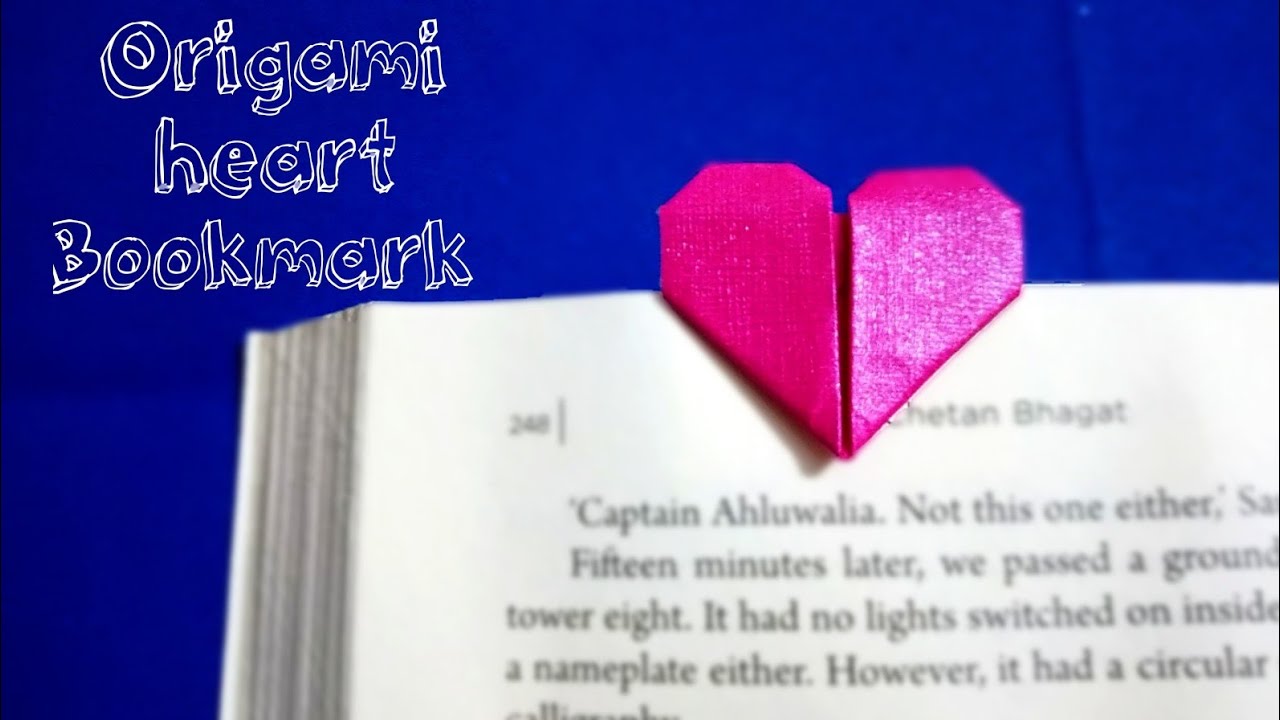 Origami heart corner bookmark | How To Make Heart Shape Bookmark | Easy ...