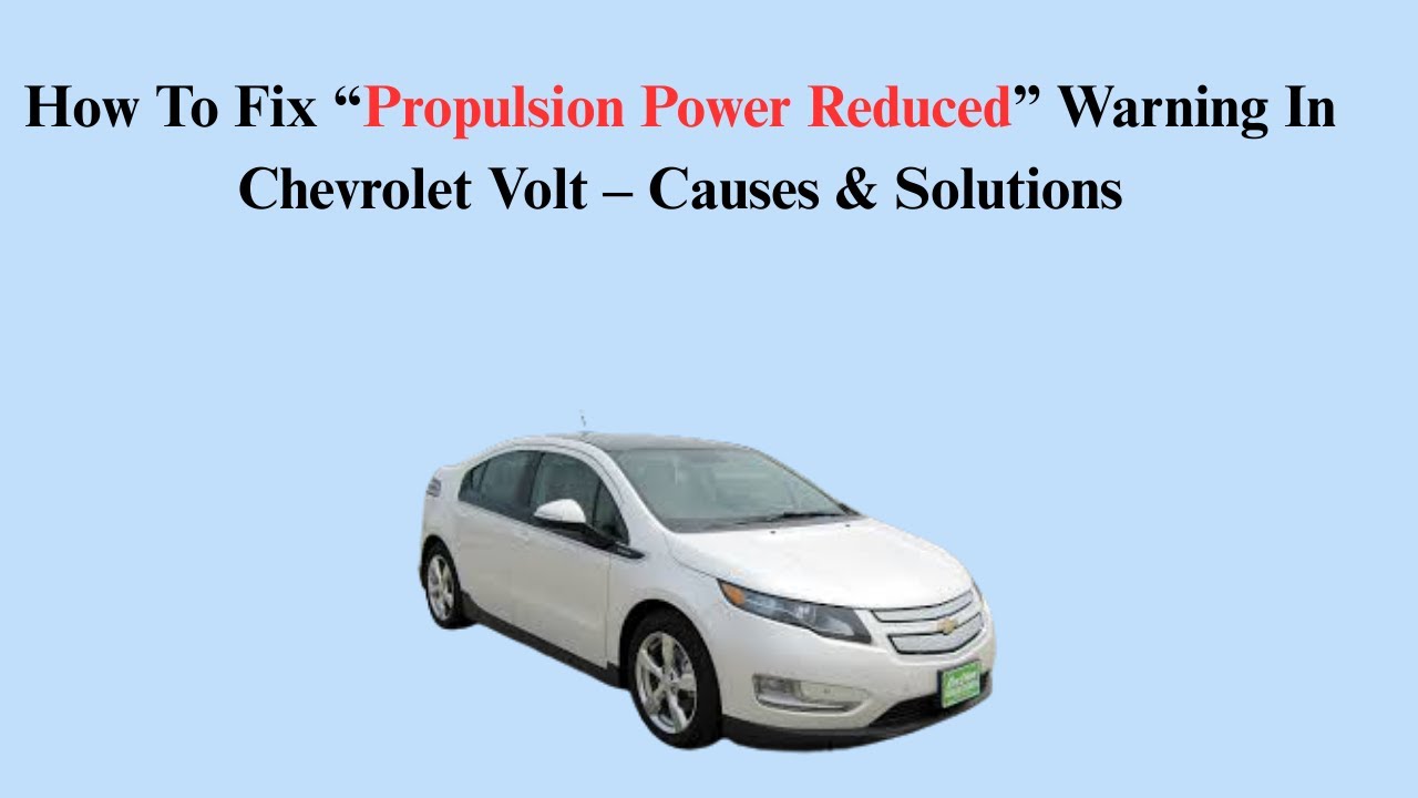 Propulsion Power Is Reduced