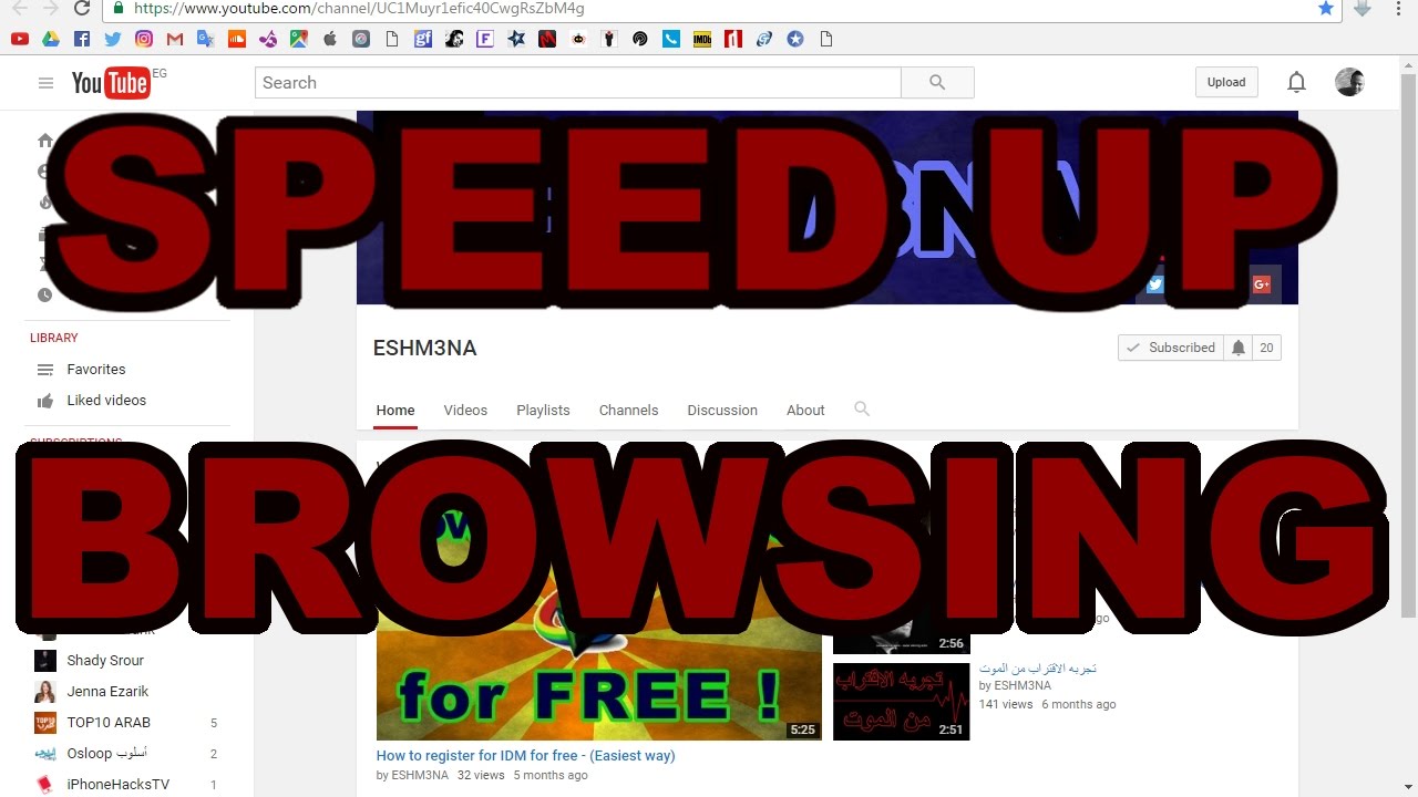 How To Speed Up The Browsing Speed - YouTube