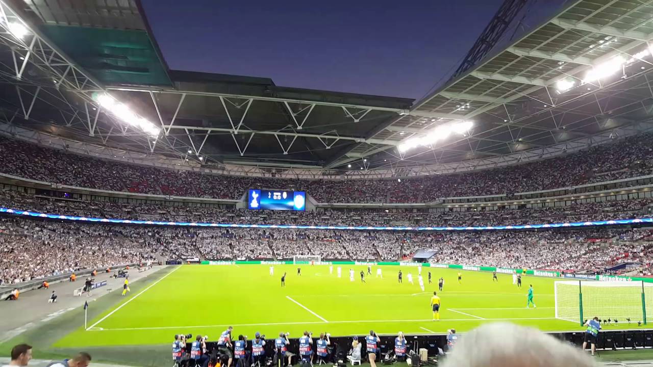 Spurs at wembley champions league 85,011 spurs fans singing - YouTube