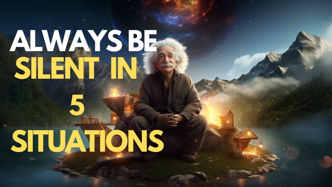 Always Be Silent in Five Situation | Albert Einstein | Power of Silence ...