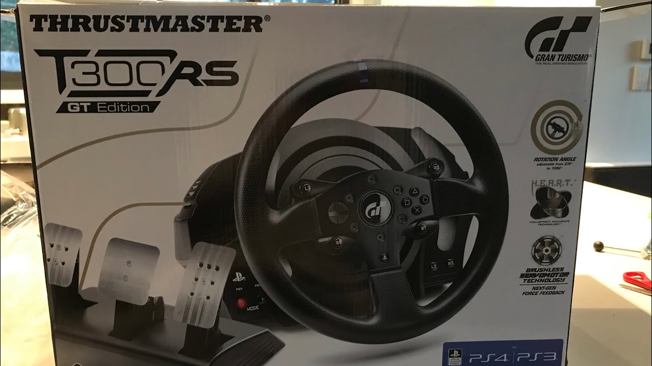 Unboxing a thrustmaster 300 RS GT edition - YouTube
